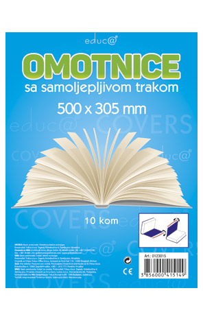 Hoću knjigu - Omot za knjige sa samoljepljivom trakom 50 x 30,5cm 10 ...
